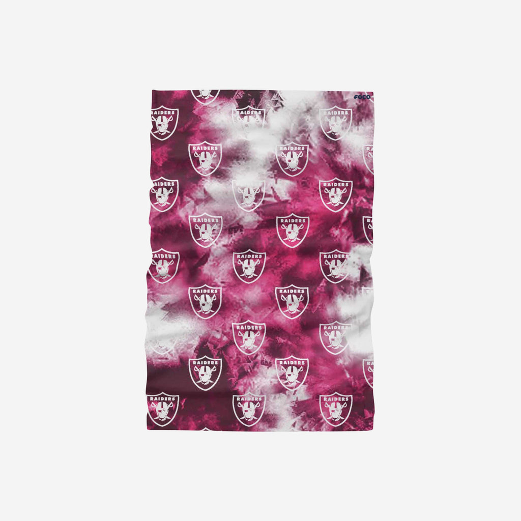 Las Vegas Raiders Pink Tie-Dye Gaiter Scarf FOCO