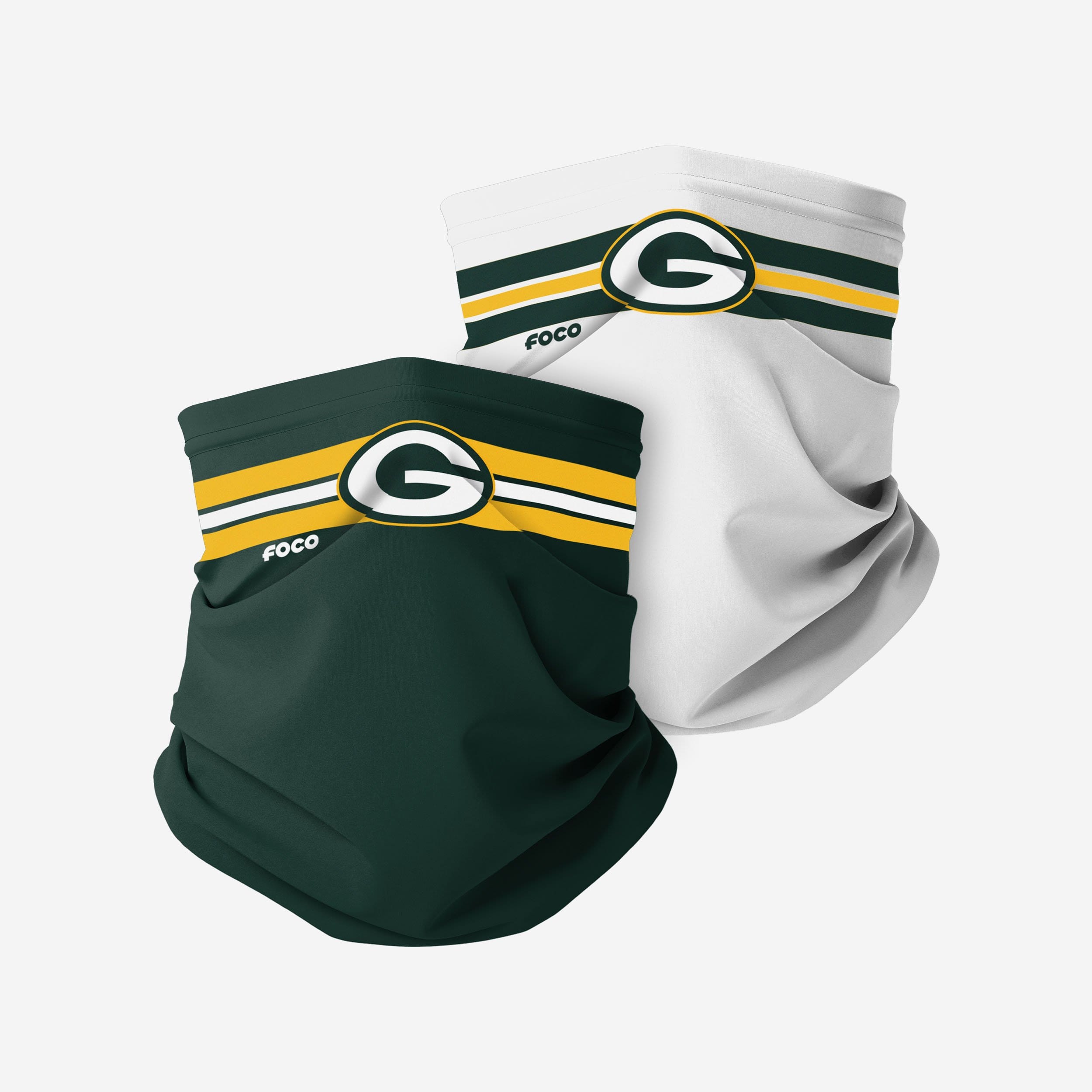 Green Bay Packers Stitched 2 Pack Gaiter Scarf FOCO