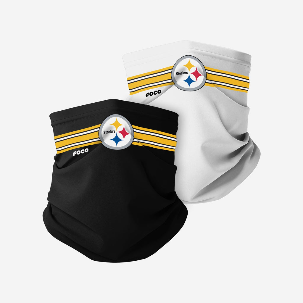 Pittsburgh Steelers Stitched 2 Pack Gaiter Scarf FOCO