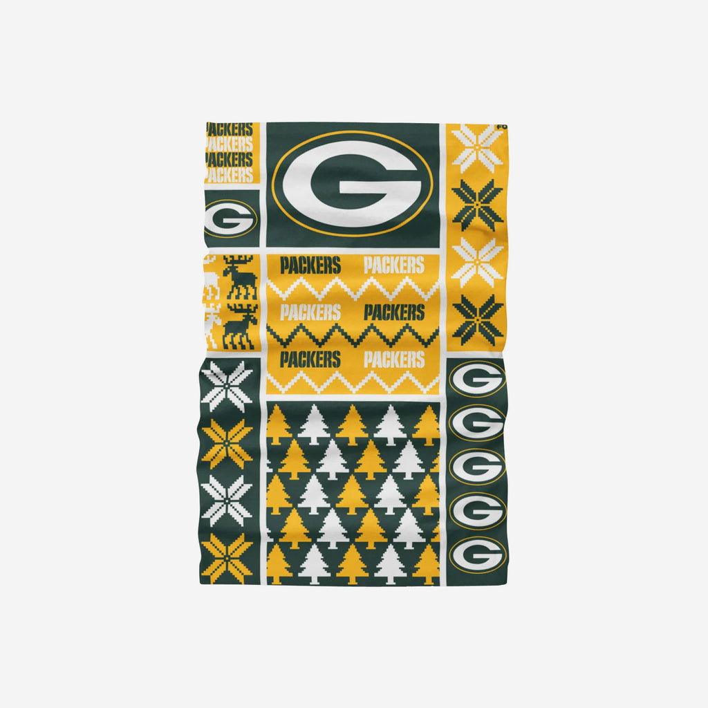 Green Bay Packers Busy Block Gaiter Scarf FOCO