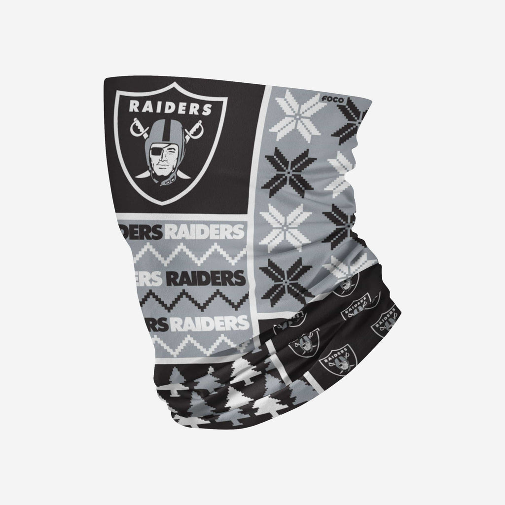 Las Vegas Raiders Busy Block Gaiter Scarf FOCO