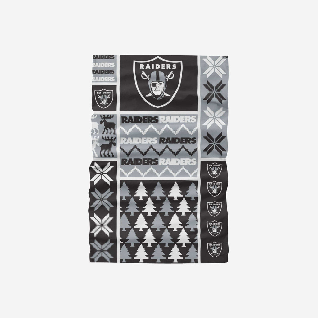 Las Vegas Raiders Busy Block Gaiter Scarf FOCO