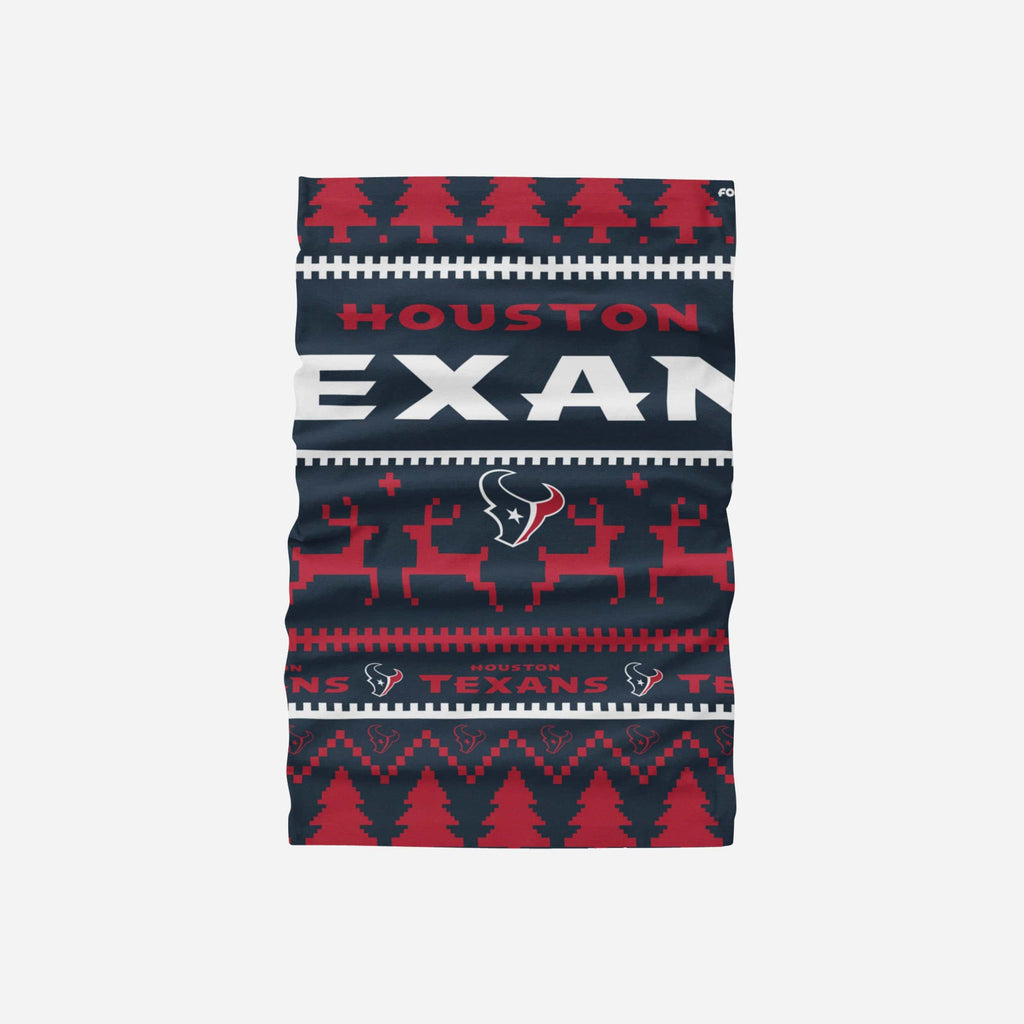 Houston Texans Wordmark Holiday Gaiter Scarf FOCO