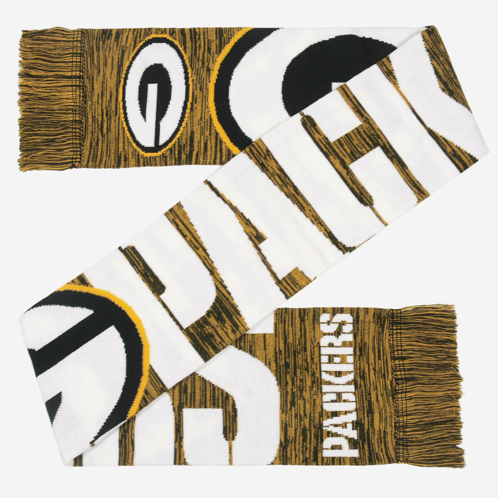 Green Bay Packers Wordmark Colorblend Scarf FOCO