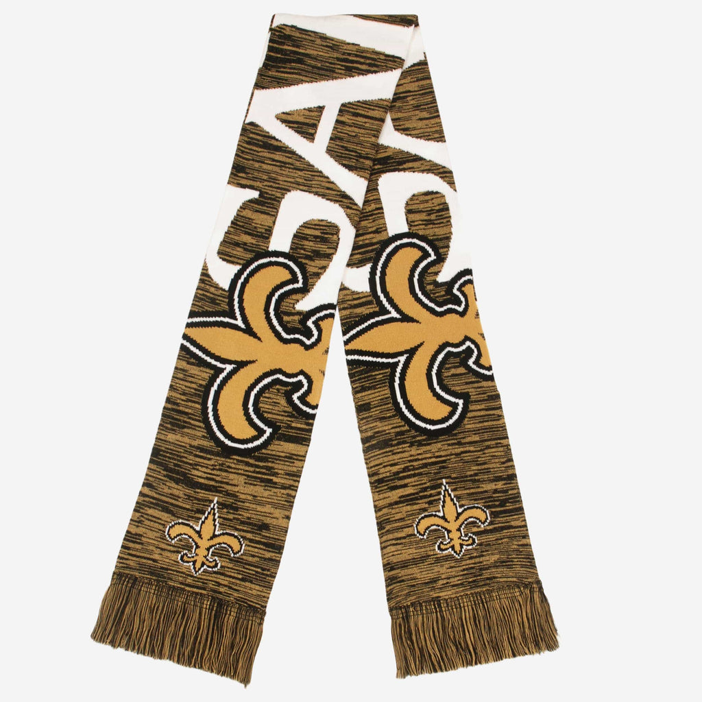 New Orleans Saints Wordmark Big Logo Colorblend Scarf FOCO
