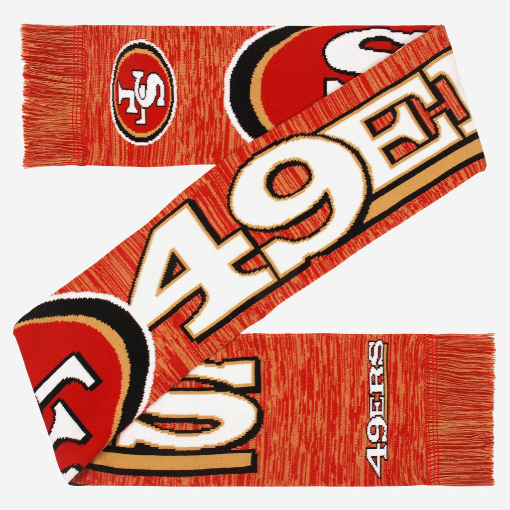 San Francisco 49ers Wordmark Colorblend Scarf FOCO