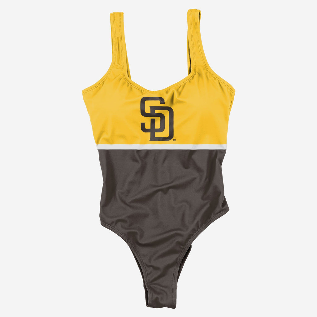 San Diego Padres Womens Beach Day One Piece Bathing Suit FOCO