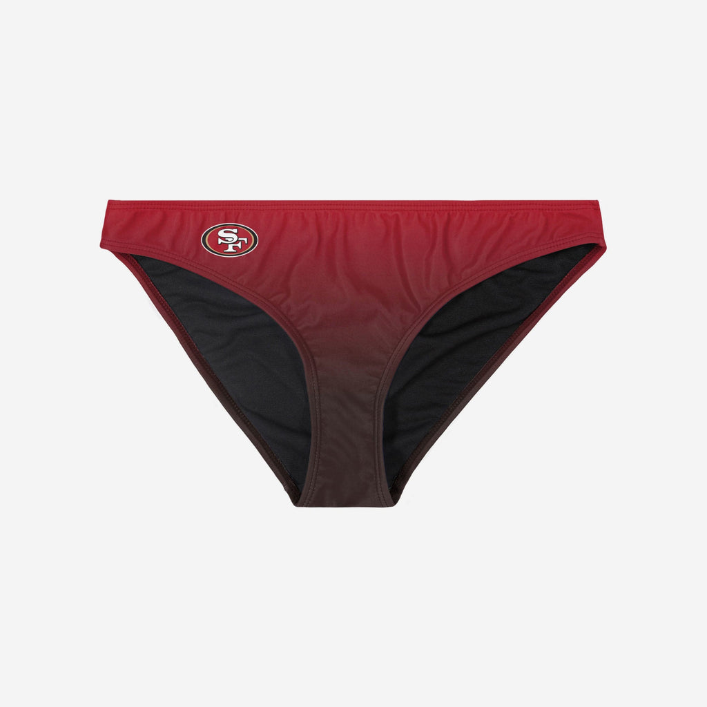 San Francisco 49ers Womens Gradient Big Logo Bikini Bottom FOCO