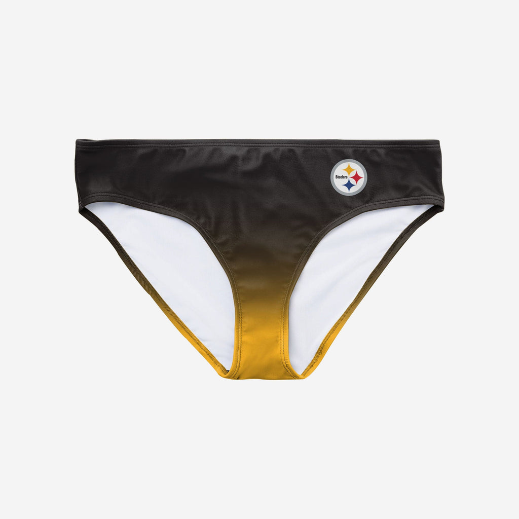 Pittsburgh Steelers Womens Gametime Gradient Bikini Bottom FOCO