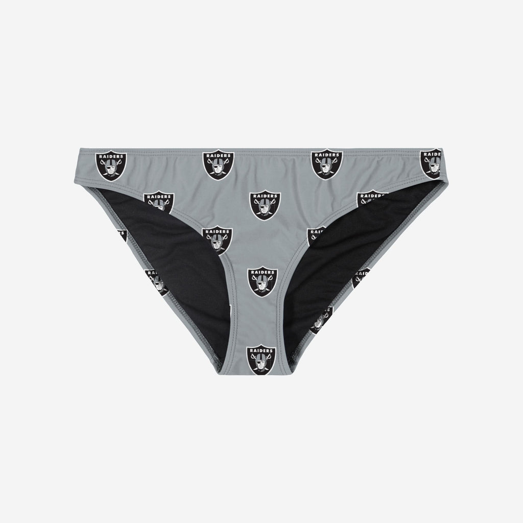 Las Vegas Raiders Womens Mini Print Bikini Bottom FOCO