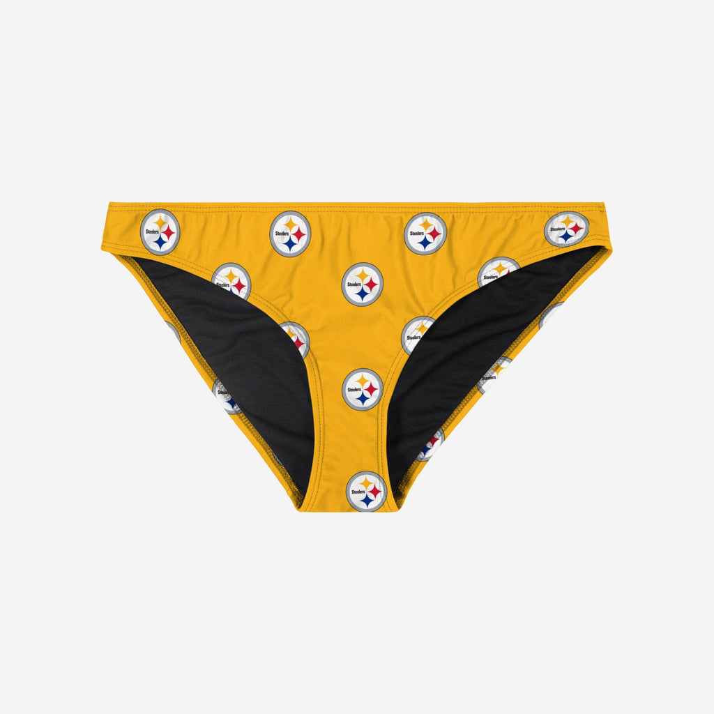 Pittsburgh Steelers Womens Mini Print Bikini Bottom FOCO