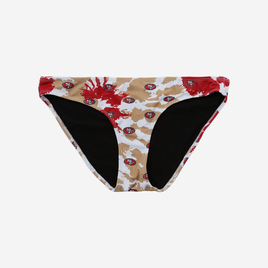 San Francisco 49ers Womens Paint Splash Bikini Bottom FOCO