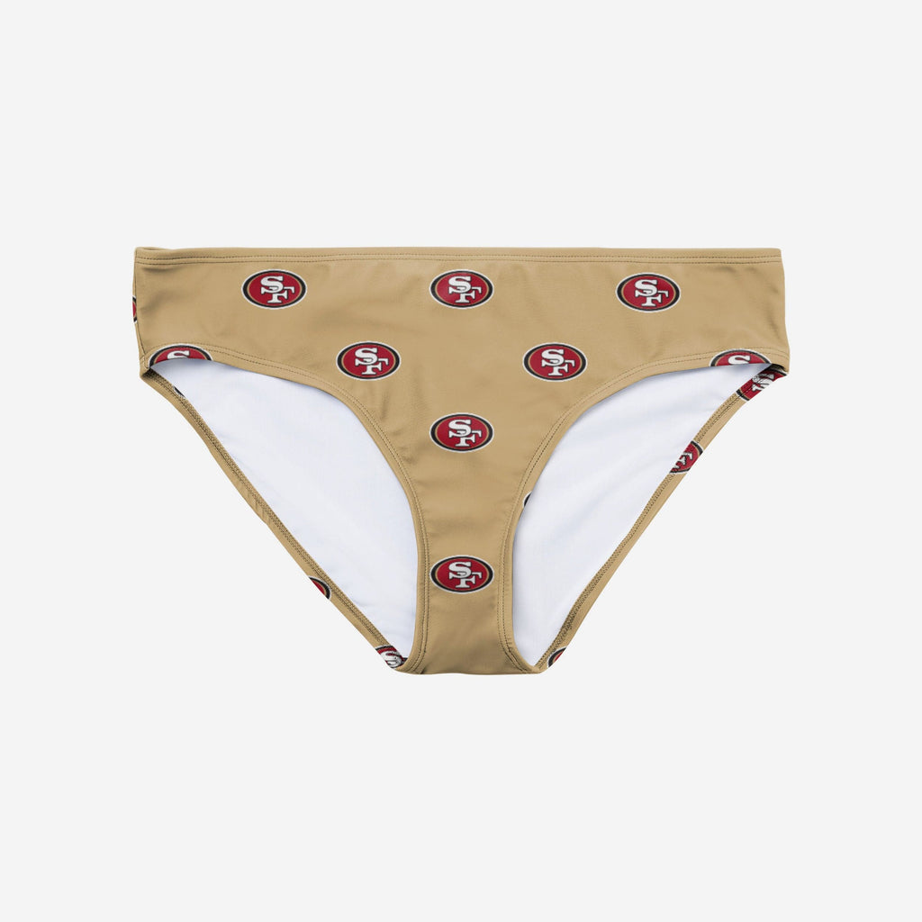 San Francisco 49ers Womens Summertime Mini Print Bikini Bottom FOCO