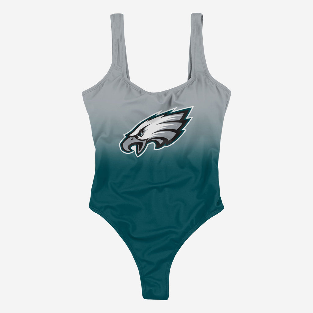 Philadelphia Eagles Womens Gametime Gradient One Piece Bathing Suit FOCO