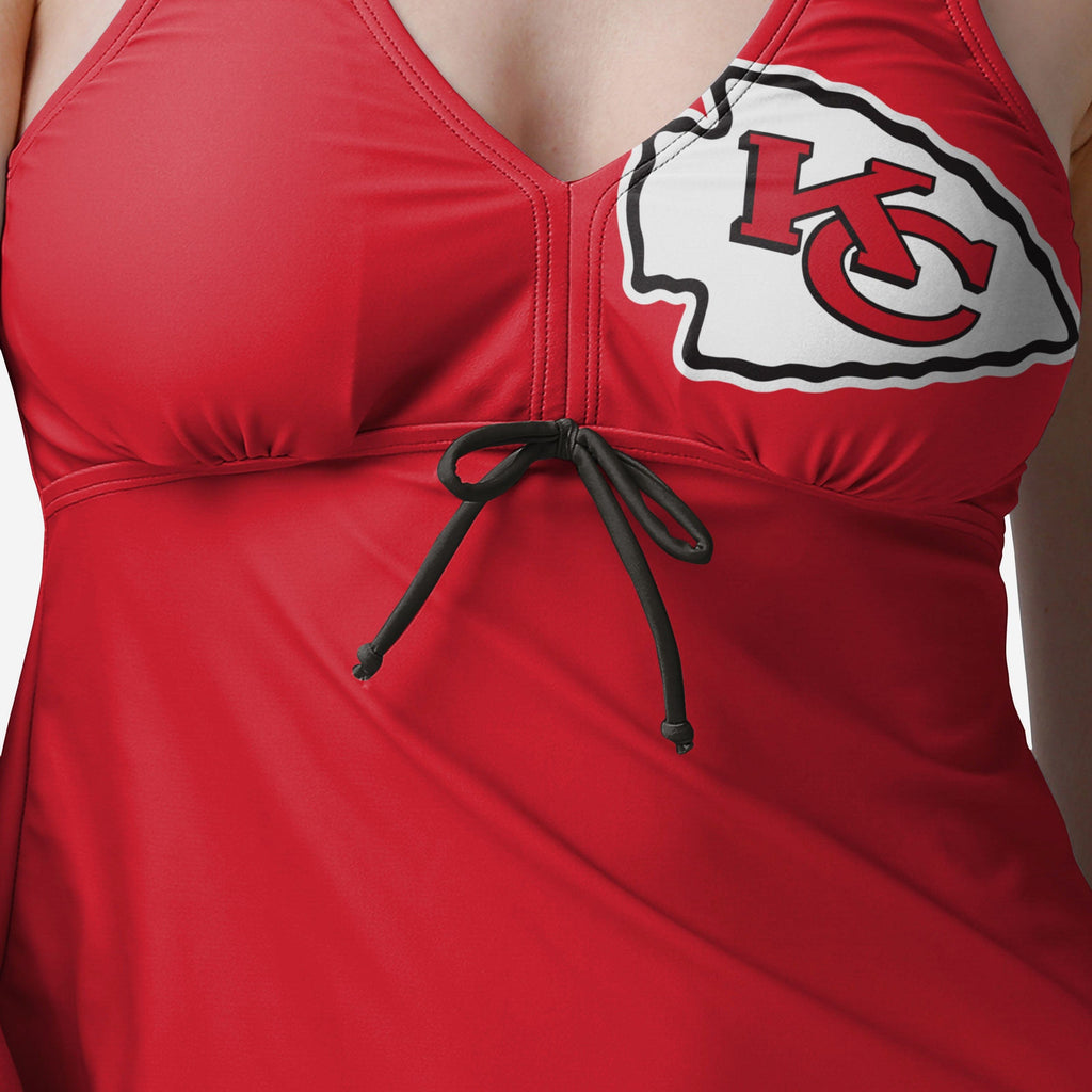 Kansas City Chiefs Womens Summertime Solid Tankini FOCO