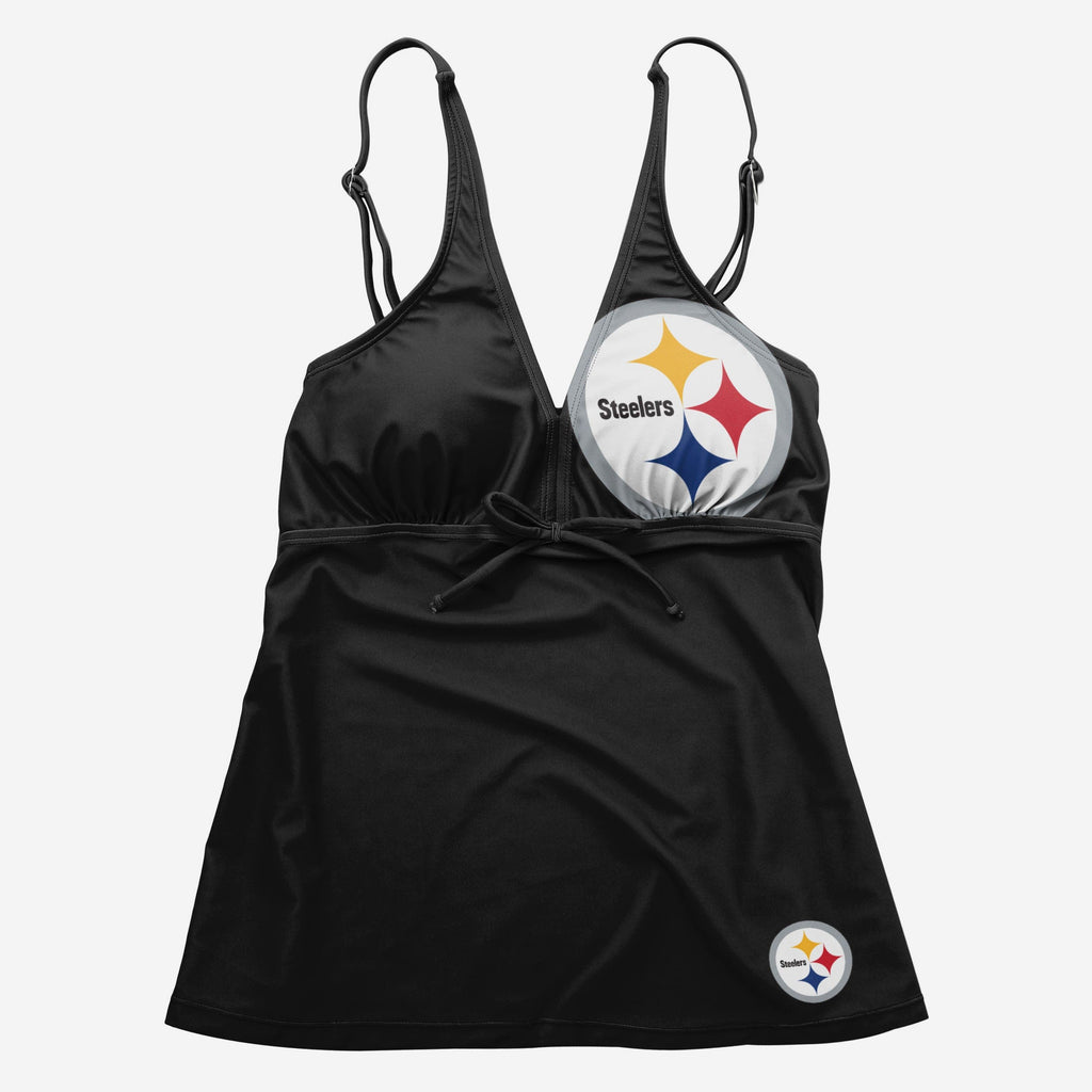 Pittsburgh Steelers Womens Summertime Solid Tankini FOCO