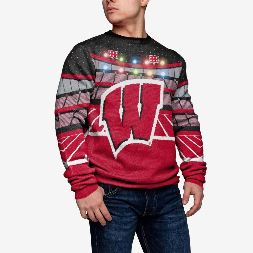 Wisconsin Badgers Light Up Bluetooth Sweater FOCO