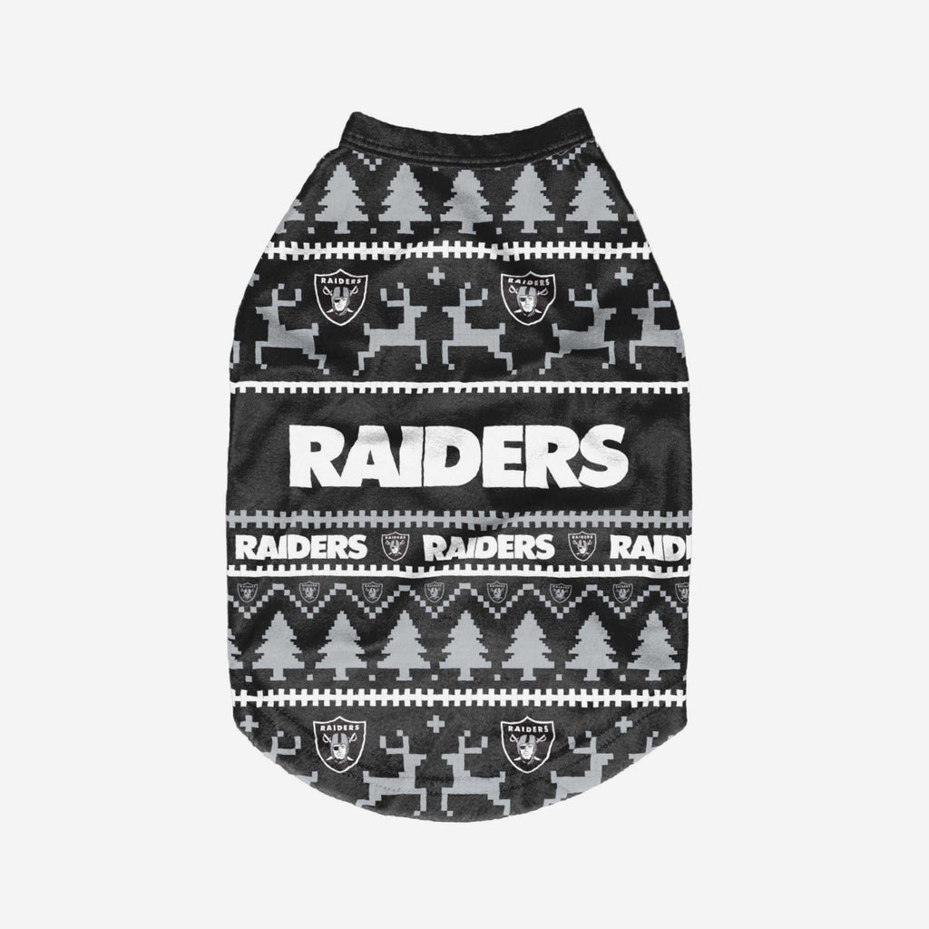 Las Vegas Raiders Dog Family Holiday Sweater FOCO