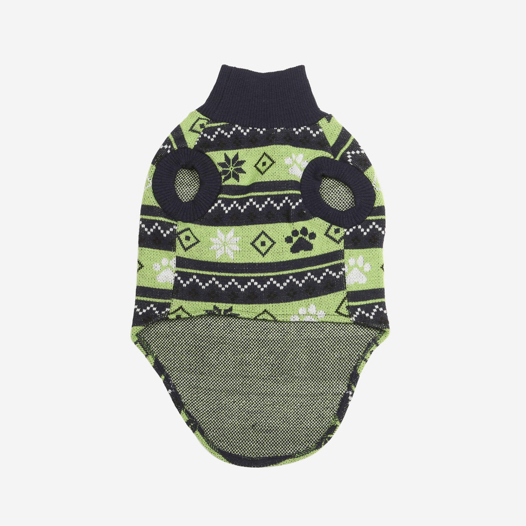 Seattle Seahawks Knitted Holiday Dog Sweater FOCO
