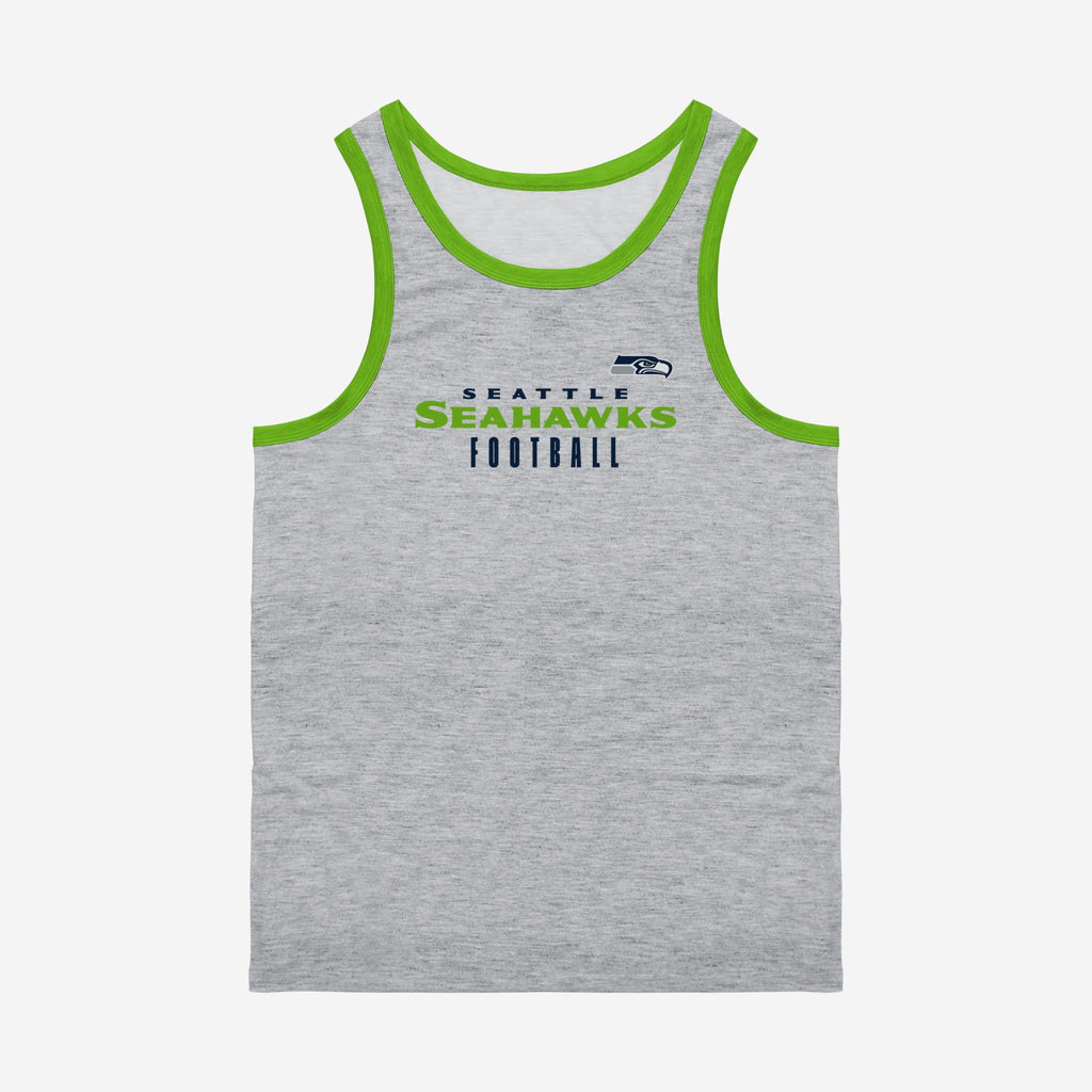 Seattle Seahawks Gray Wordmark Sleeveless Top FOCO