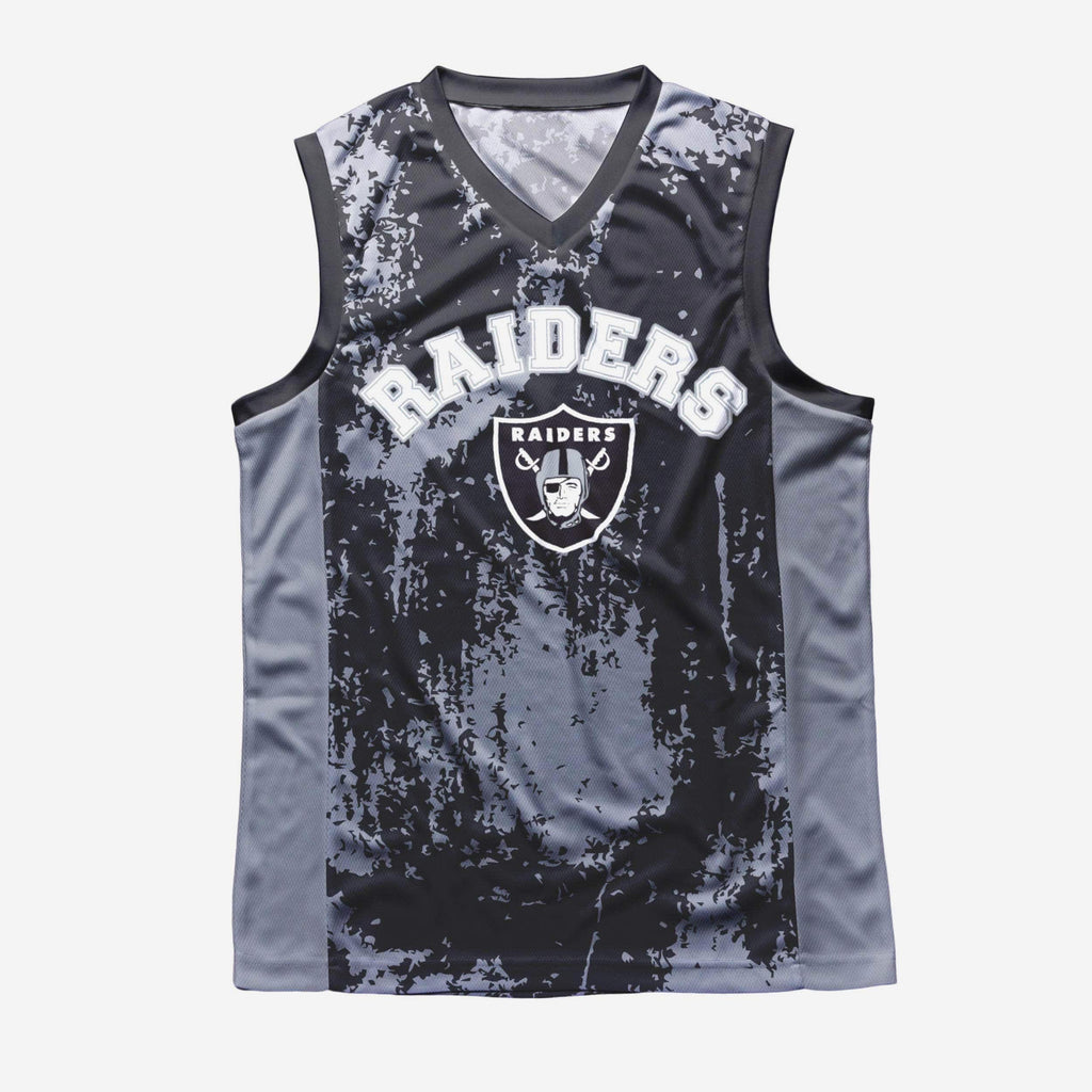 Las Vegas Raiders Mesh V-Neck Jersey Tank Top FOCO