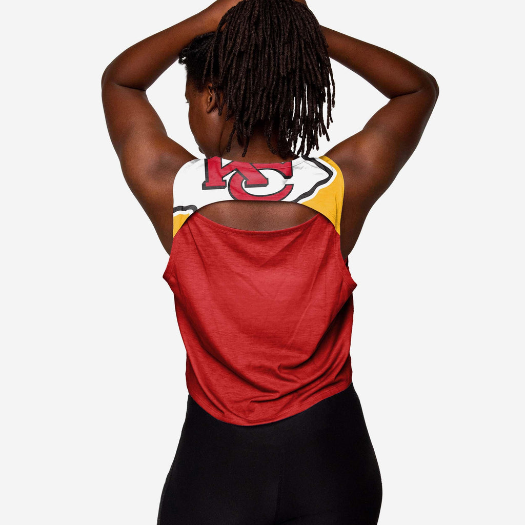 Kansas City Chiefs Womens Croppin' It Sleeveless Top FOCO