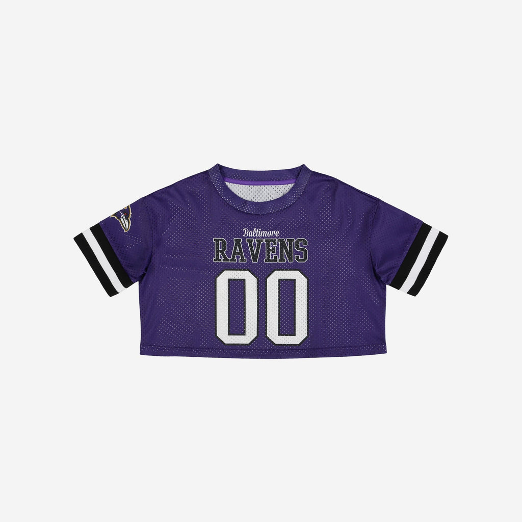 Baltimore Ravens Womens Gameday Mesh Crop Top FOCO