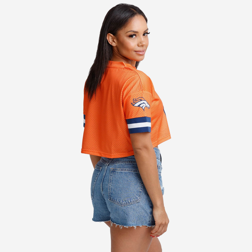 Denver Broncos Womens Gameday Mesh Crop Top FOCO