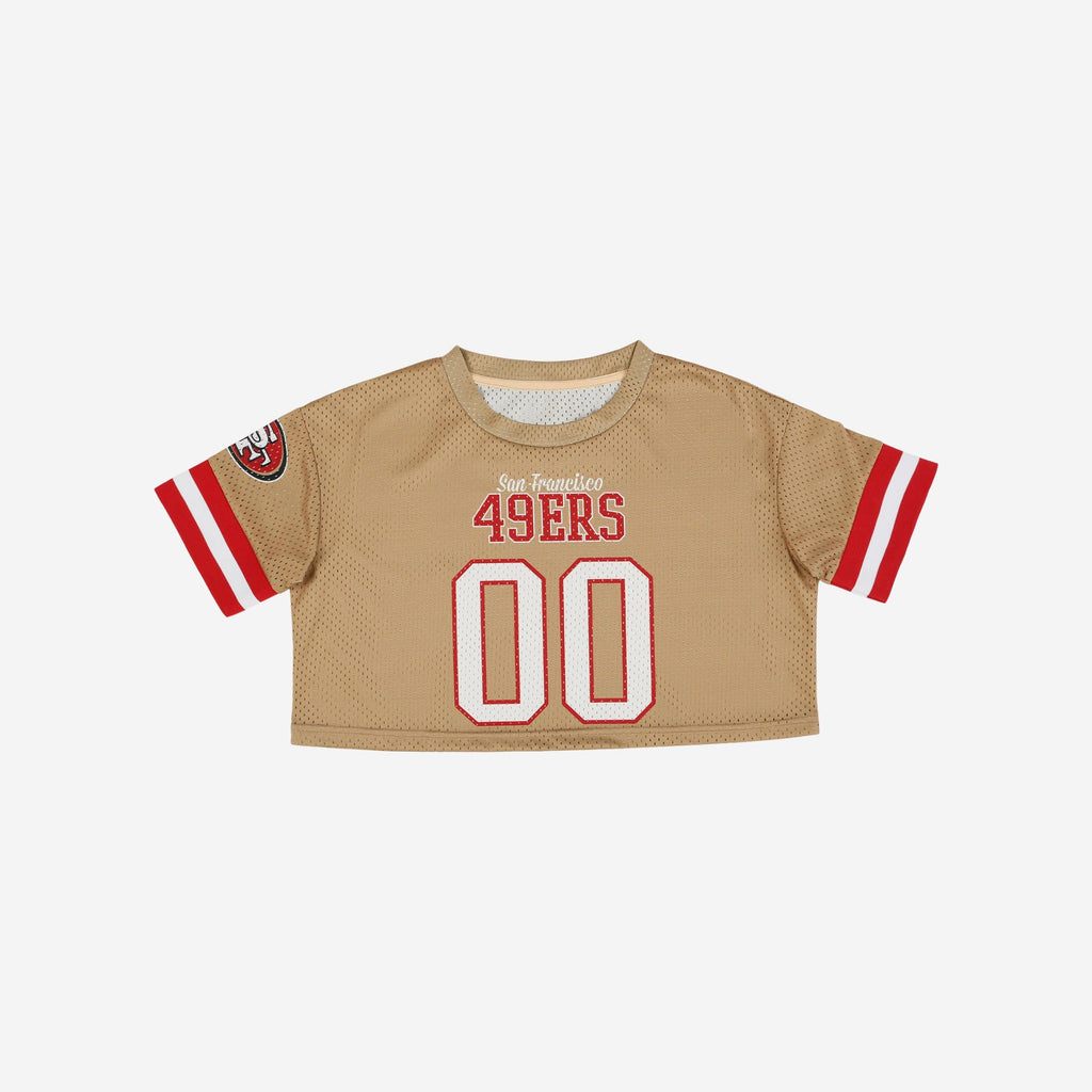 San Francisco 49ers Womens Gameday Mesh Crop Top FOCO