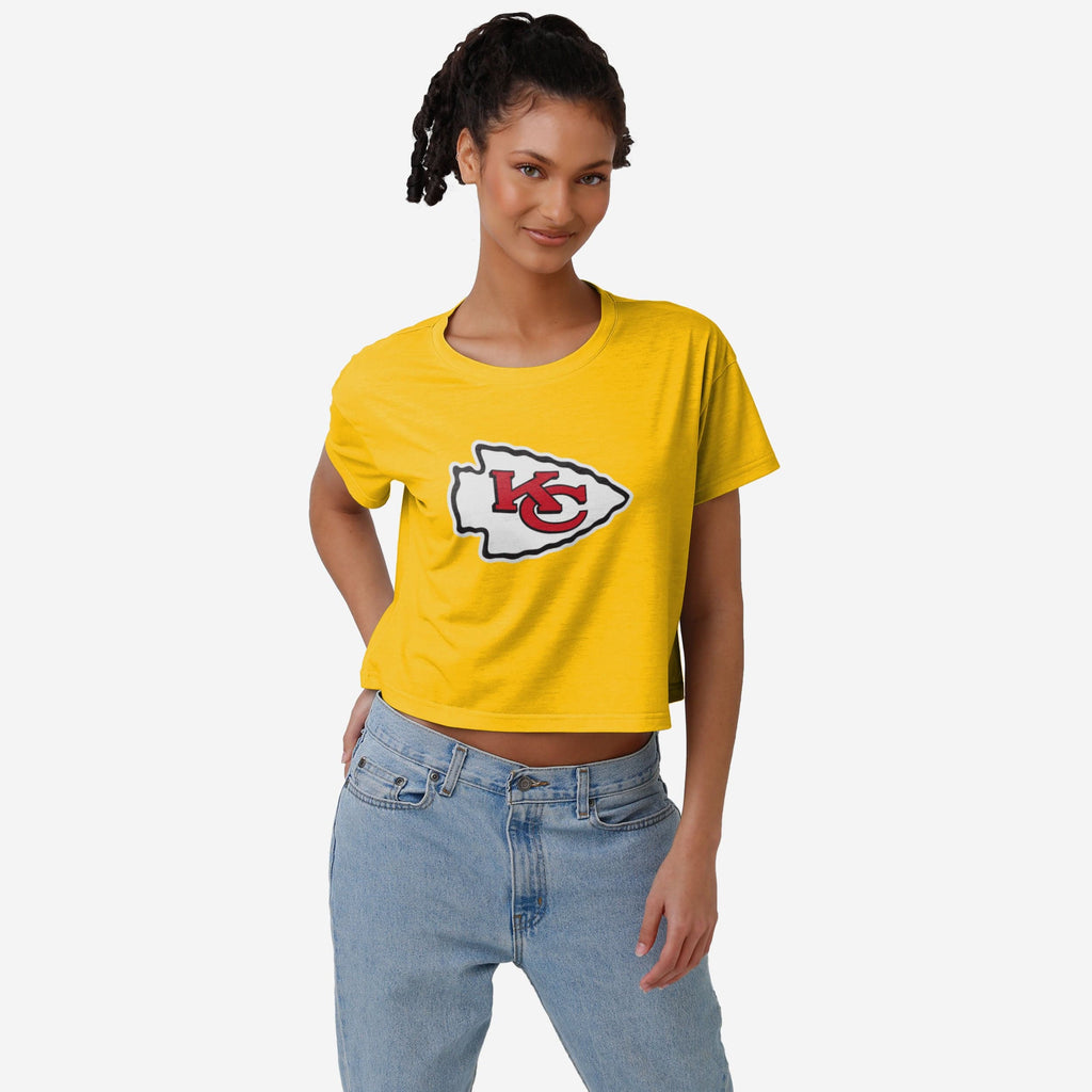 Kansas City Chiefs Womens Alternate Team Color Crop Top FOCO