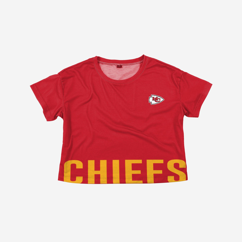 Kansas City Chiefs Womens Bottom Line Crop Top FOCO