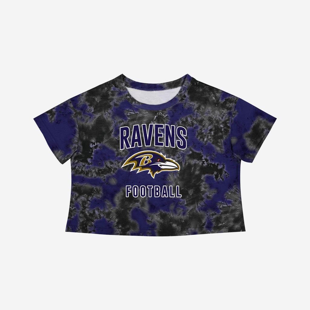 Baltimore Ravens Womens To Tie-Dye For Crop Top FOCO