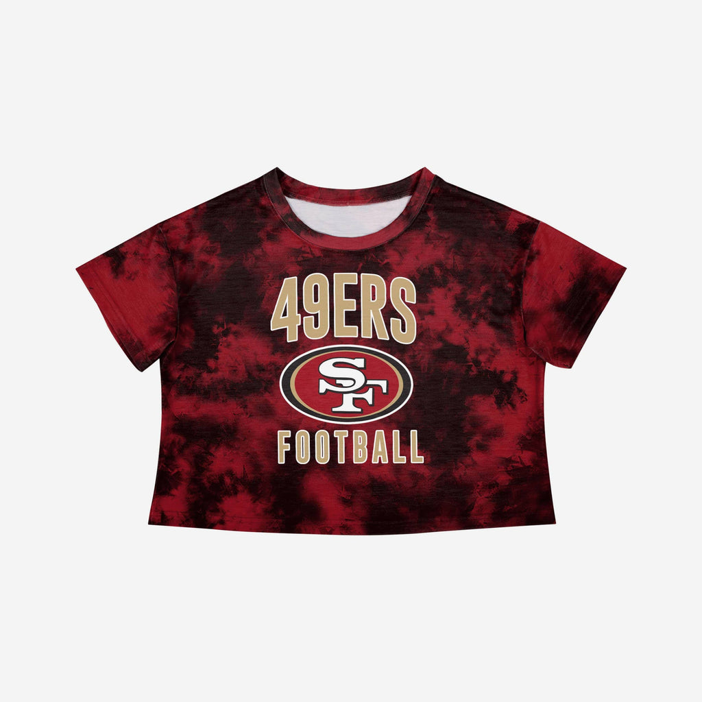 San Francisco 49ers Womens To Tie-Dye For Crop Top FOCO