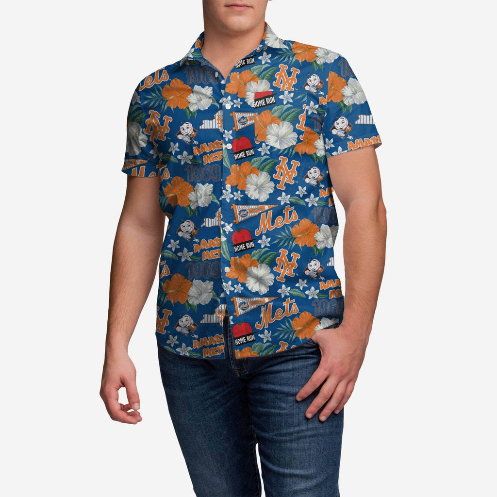 New York Mets City Style Button Up Shirt FOCO