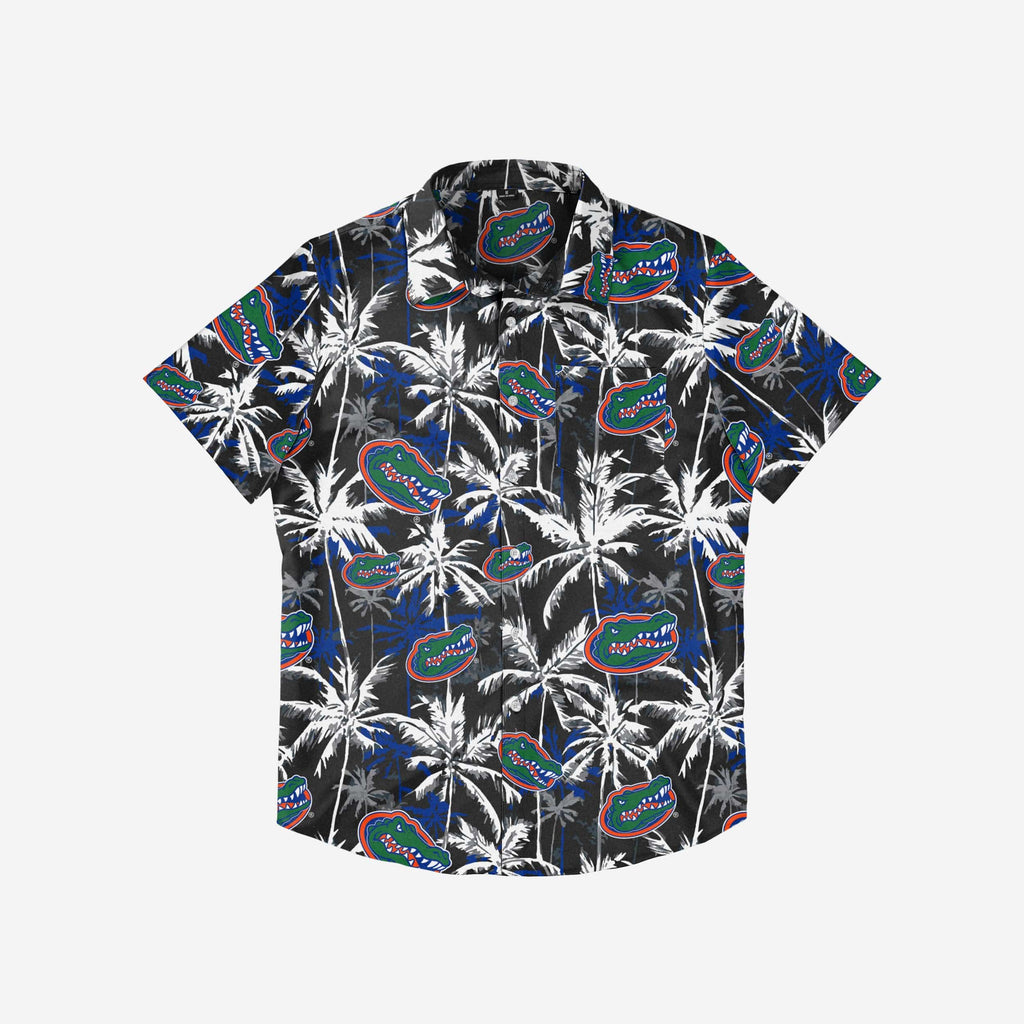 Florida Gators Black Floral Button Up Shirt FOCO