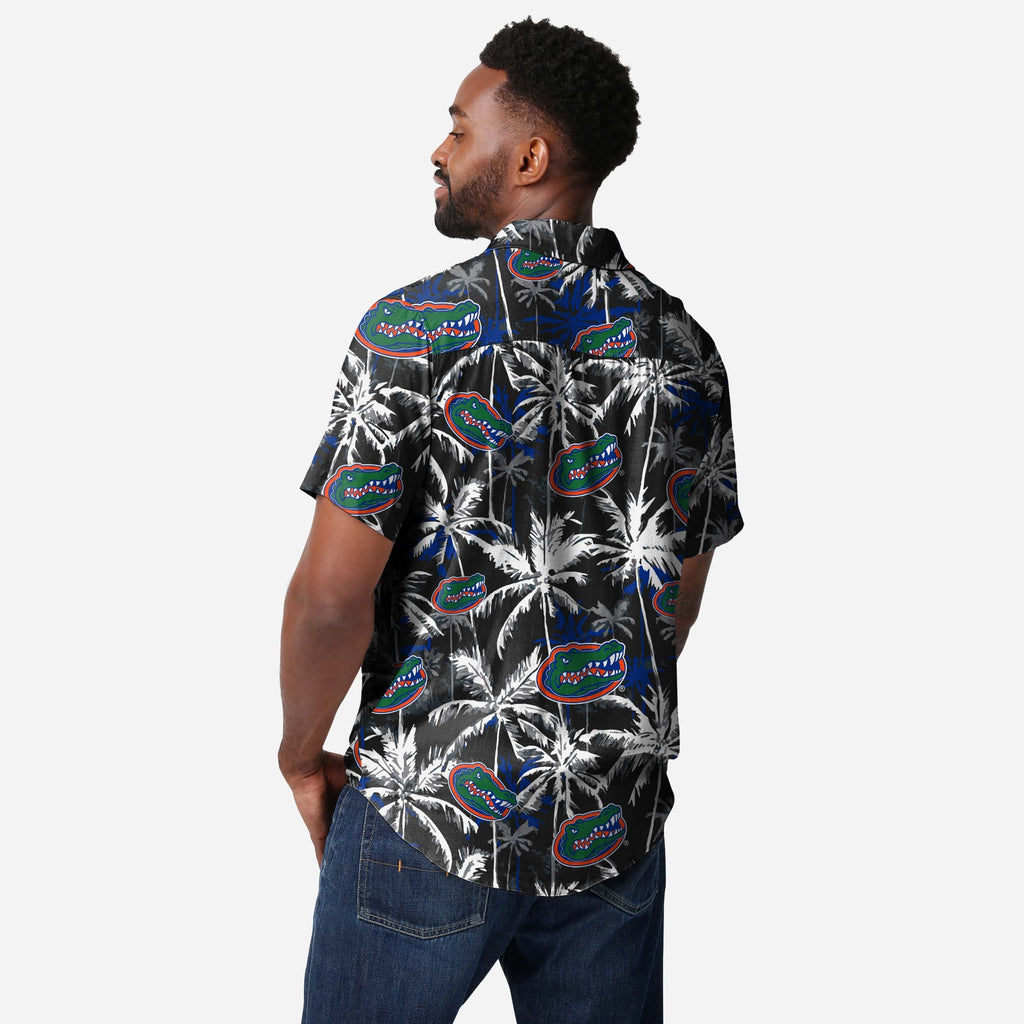 Florida Gators Black Floral Button Up Shirt FOCO