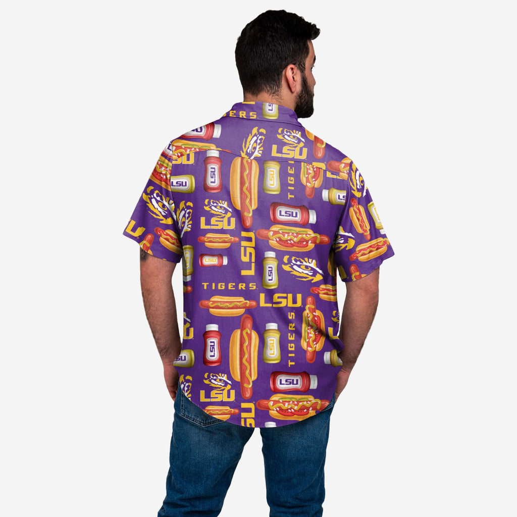 LSU Tigers Grill Pro Button Up Shirt FOCO