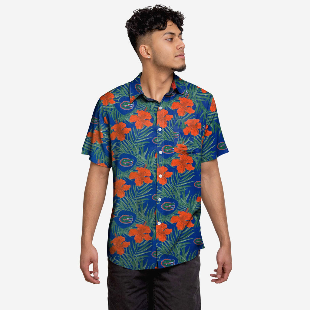 Florida Gators Hibiscus Button Up Shirt FOCO