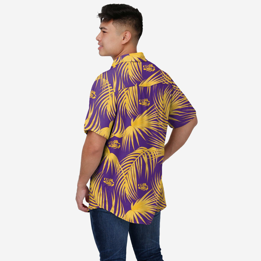 LSU Tigers Hawaiian Button Up Shirt FOCO
