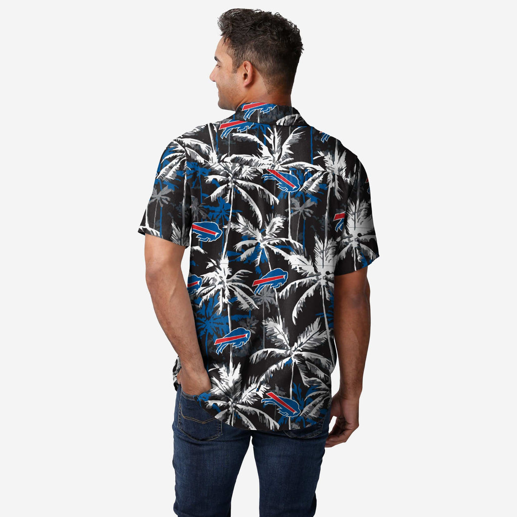 Buffalo Bills Black Floral Button Up Shirt FOCO