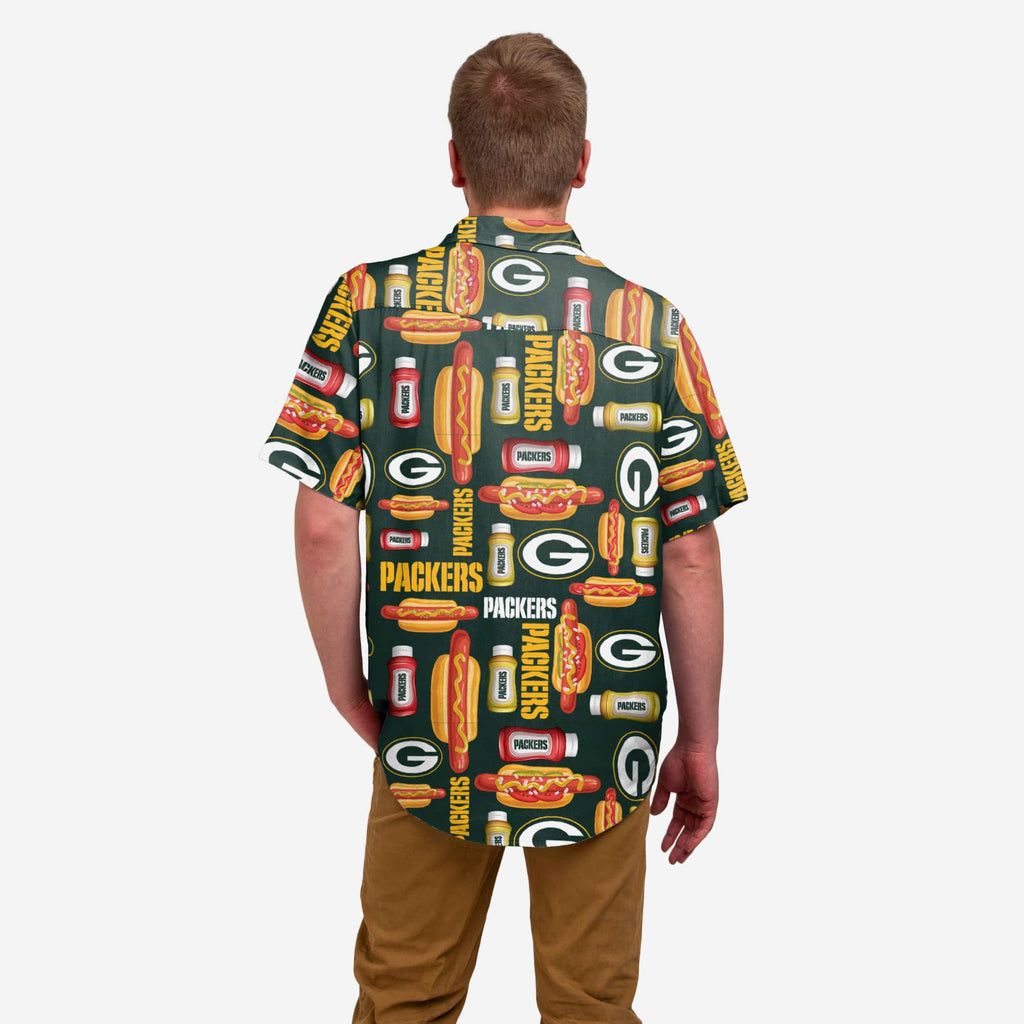 Green Bay Packers Grill Pro Button Up Shirt FOCO