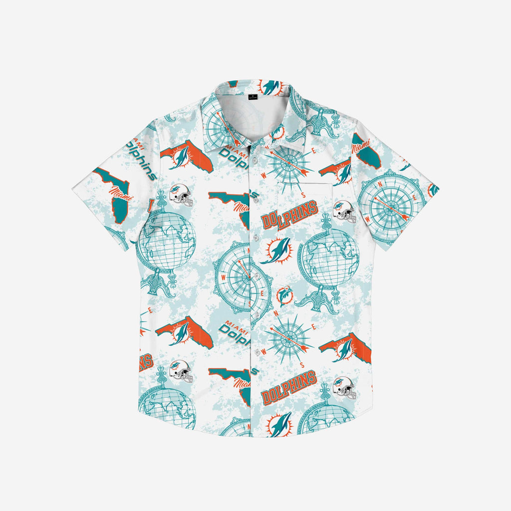 Miami Dolphins Mercader Button Up Shirt FOCO