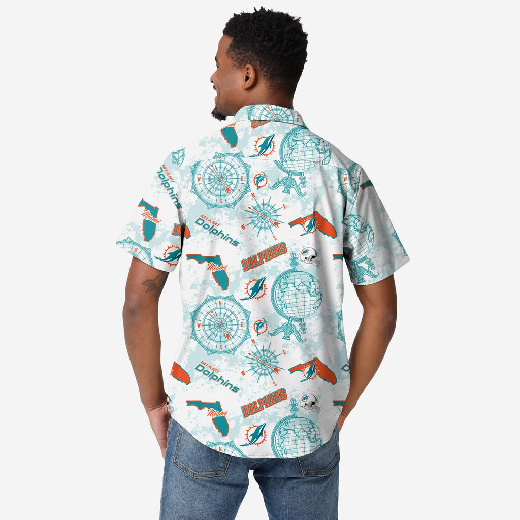 Miami Dolphins Mercader Button Up Shirt FOCO
