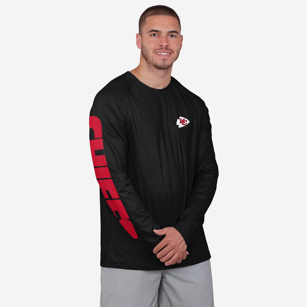 Kansas City Chiefs Rash Guard Long Sleeve Swim Shirt FOCO