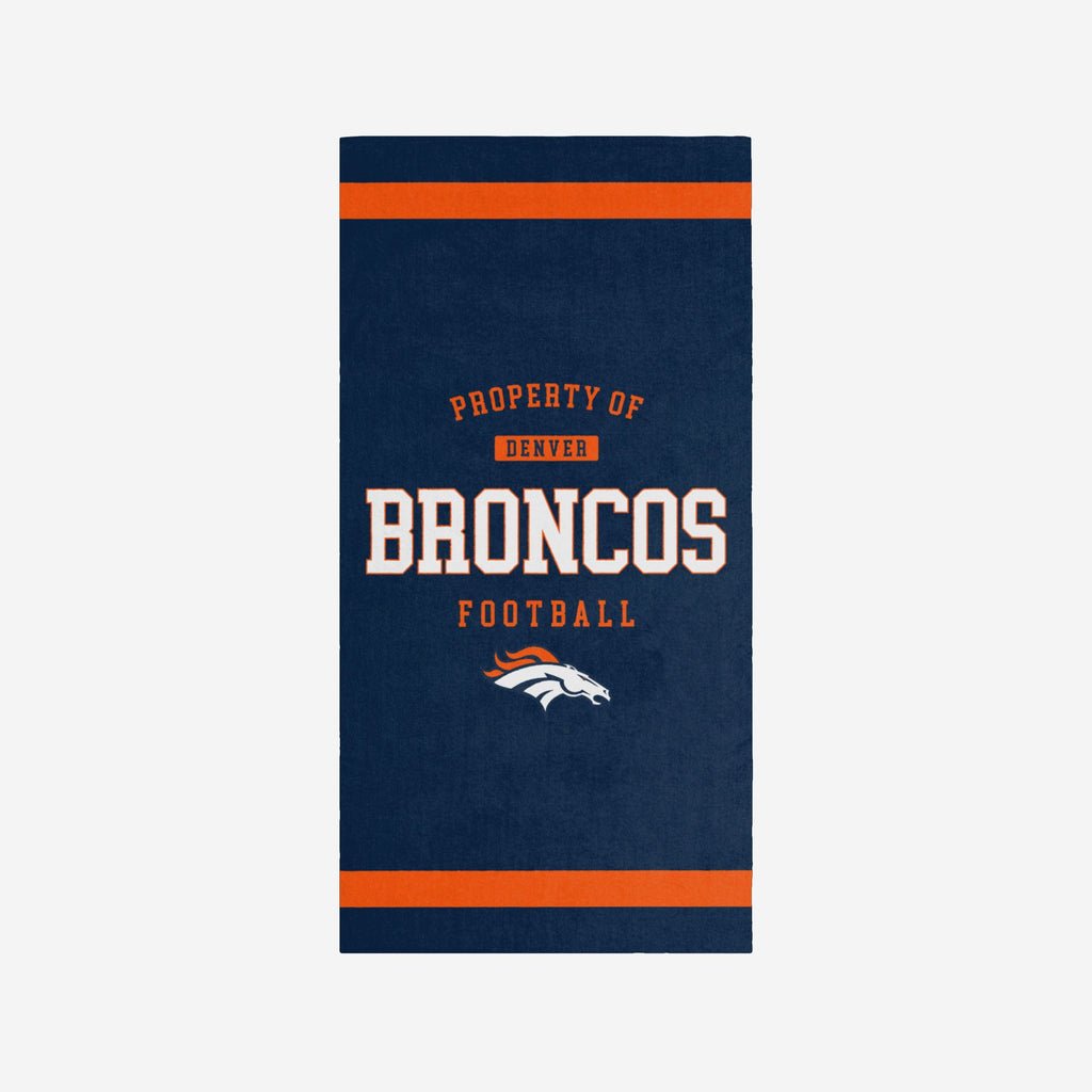 Denver Broncos Property Of Beach Towel FOCO