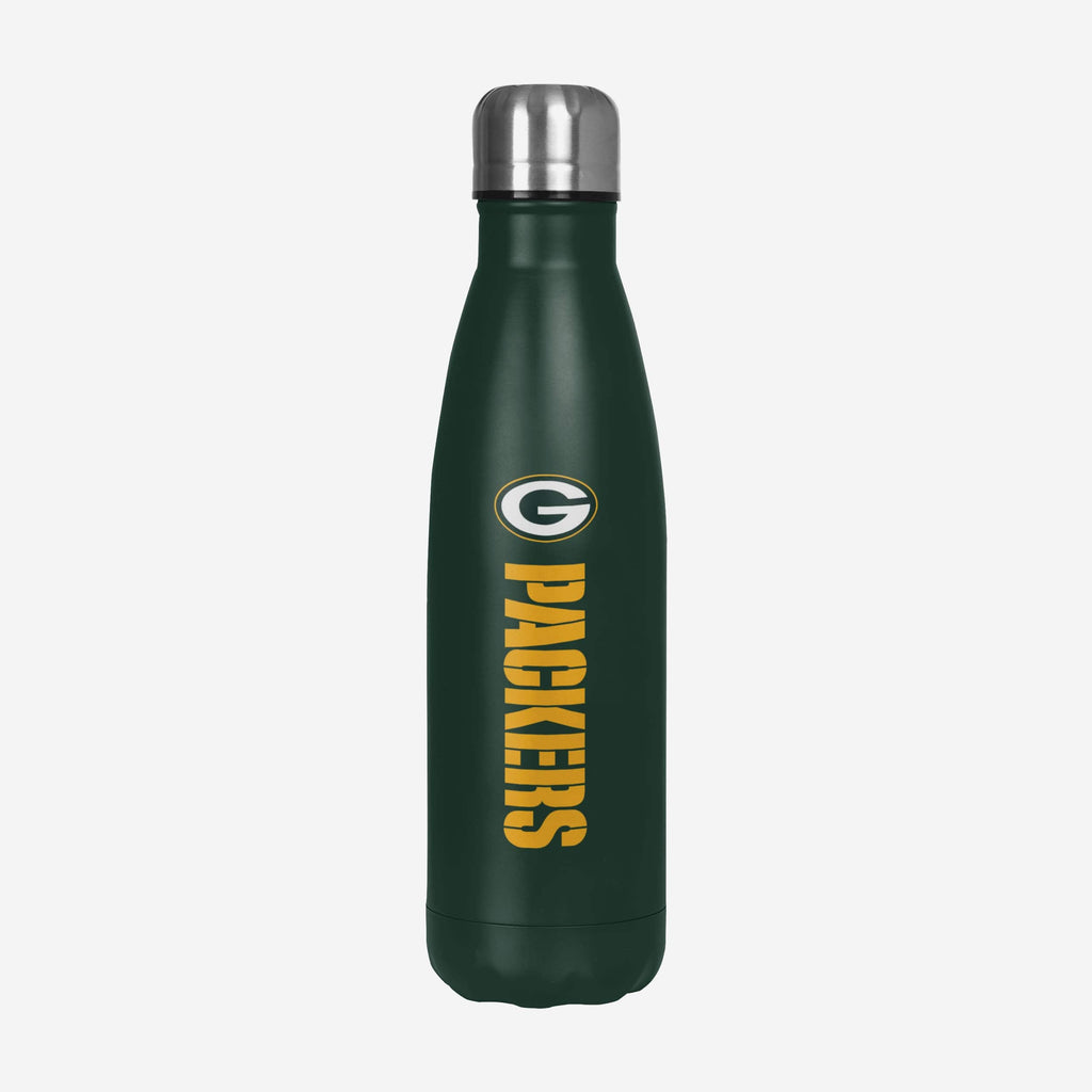 Green Bay Packers Wordmark Chill Water Bottle FOCO