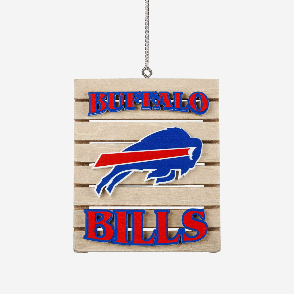 Buffalo Bills Wood Pallet Sign Ornament FOCO