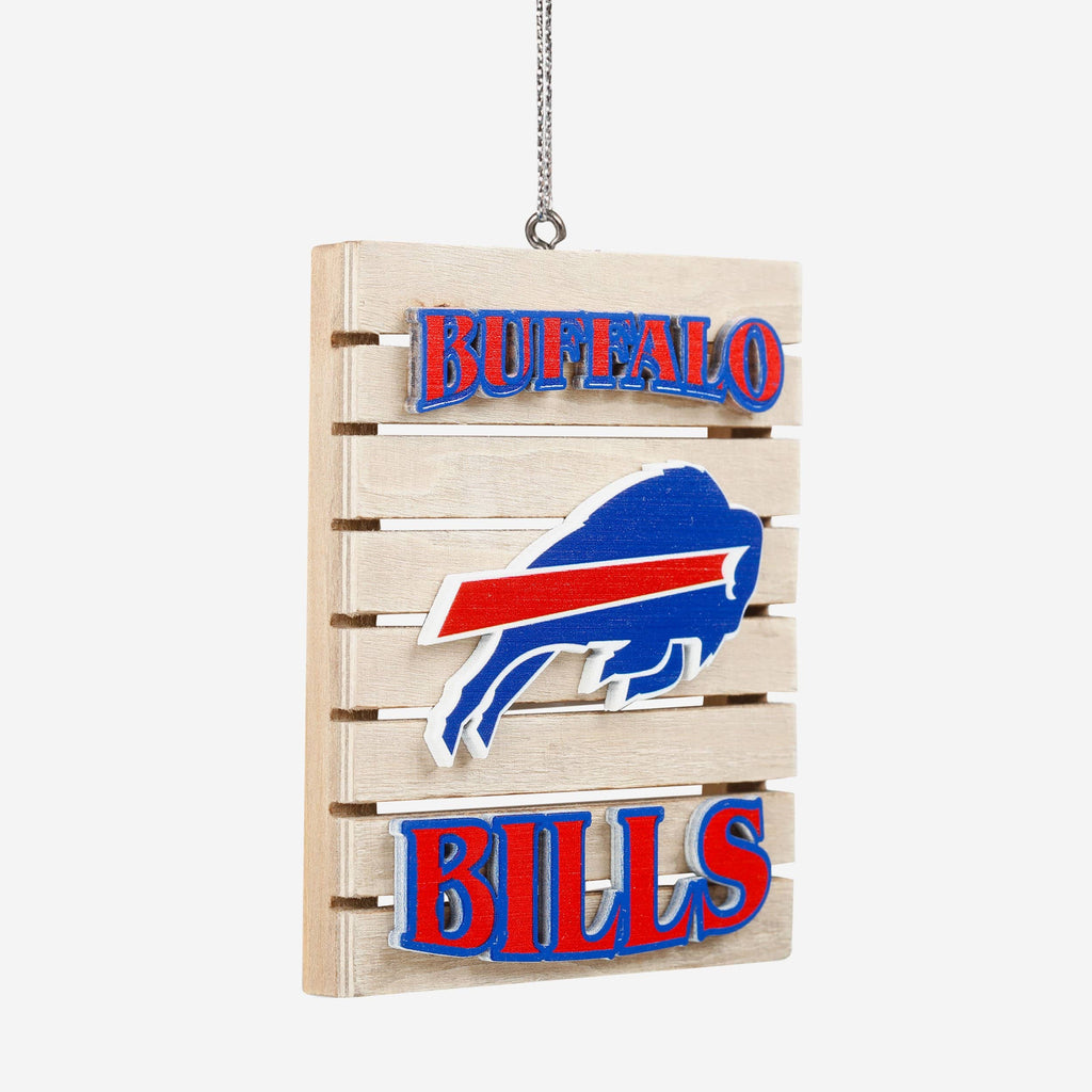 Buffalo Bills Wood Pallet Sign Ornament FOCO